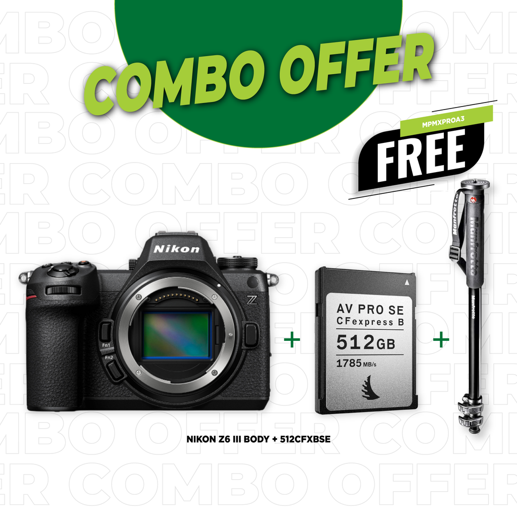 Nikon Z6 III Mirrorless Camera Body + Manfrotto Xpro Photo Monopod ...