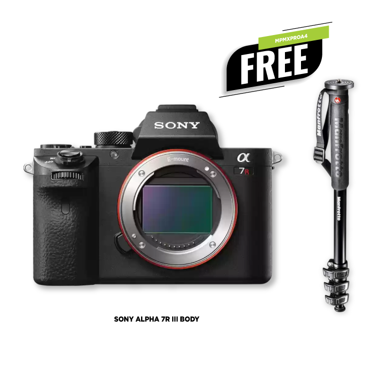 Sony Alpha 7R III with 35 mm full-frame image sensor + Manfrotto Xpro ...